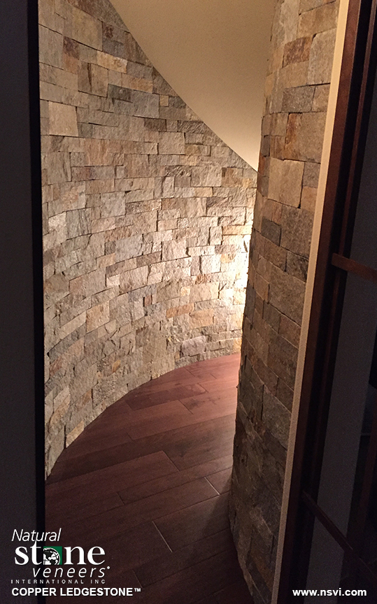 Copper Ledgestone™ - Hallway - Fond du Lac Natural Stone