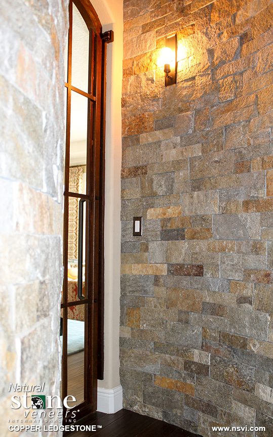 Copper Ledgestone™ - Hallway - Fond du Lac Natural Stone