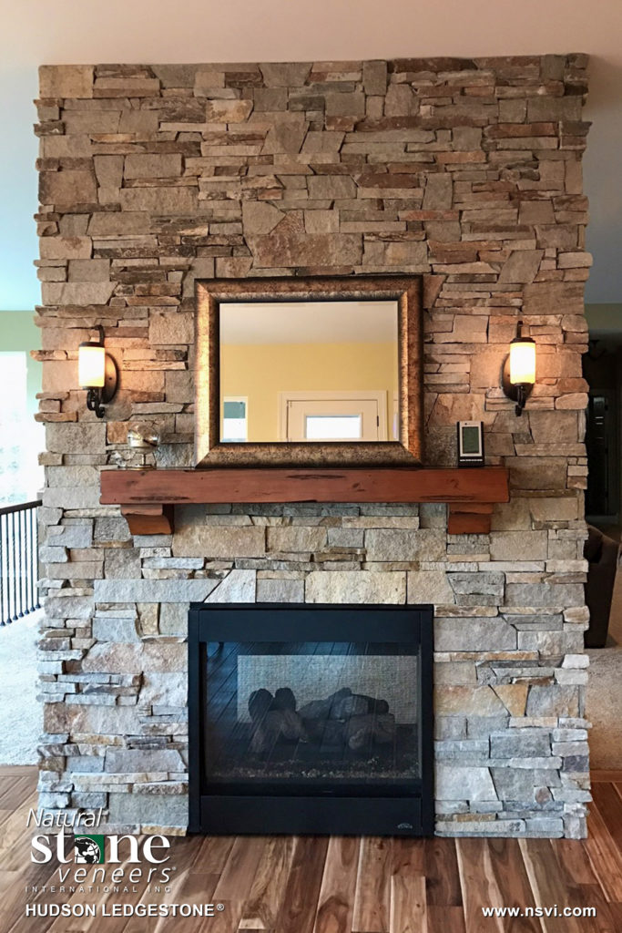 Hudson Ledgestone™ - Interior Fireplace - Fond du Lac Natural Stone