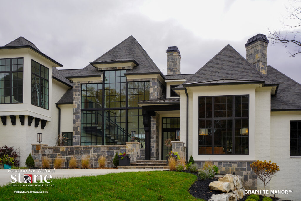 Graphite Manor™ - Residential Exterior - Fond du Lac Natural Stone